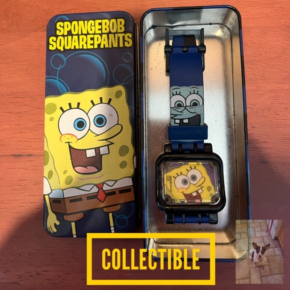 Accessories | Spongebob Digital Watch In Tin Container | Poshmark